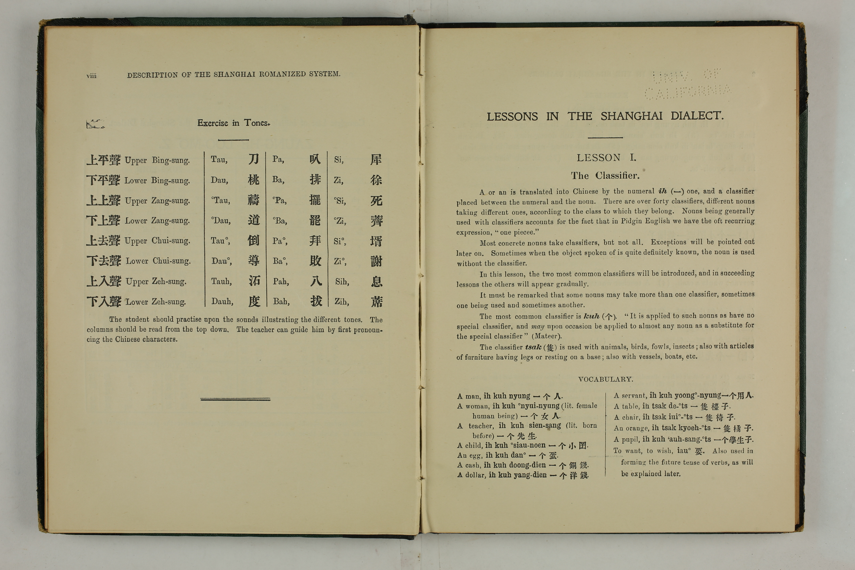 Lessons in the Shanghai dialect